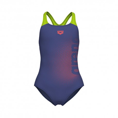 Arena Costume Intero Piscina Dim Light Blu Lime Bambina - Acquista ...