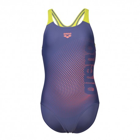 Arena Costume Intero Piscina Dim Light Blu Lime Bambina - Acquista ...