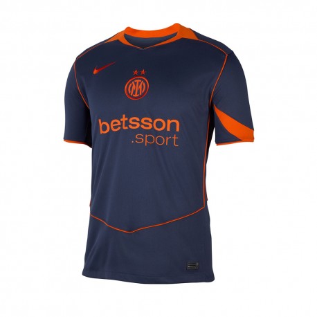 Nike Terza Maglia Inter Stagione 2025/26 Blu Arancio Uomo - Acquista ...